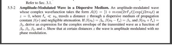 Solved An amplitude-modulated wave whose complex | Chegg.com