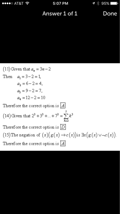Given that a_n = 3n - 2 Then a_1 = 3 - 2 = 1, a_2 = | Chegg.com