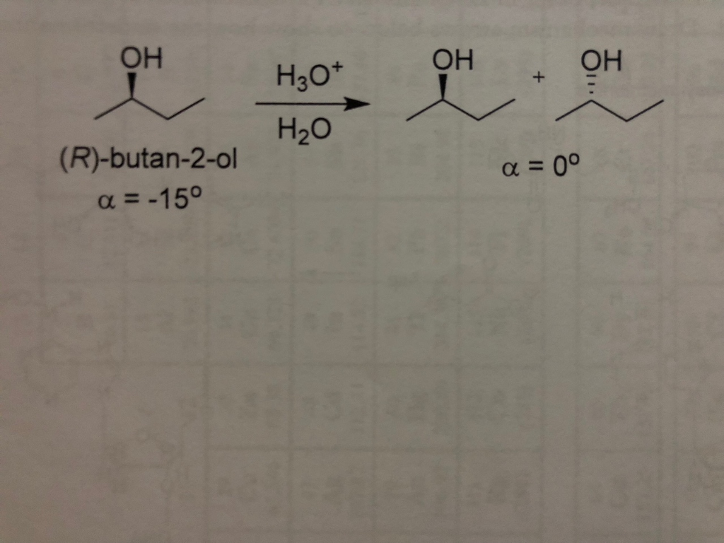 Solved When (R)-2-butanol is left standing in aqueous acid | Chegg.com