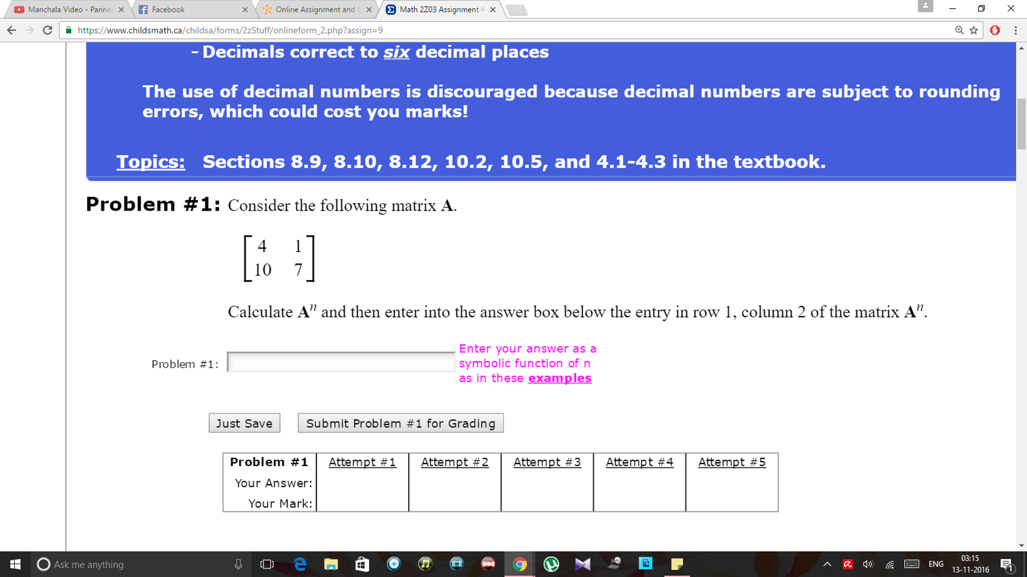 Solved x Y Online Assignment and L X y S Math 2zo3 | Chegg.com