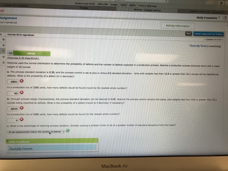 Solved Student Email OCCC Office 385 Google Twiter Netflix | Chegg.com
