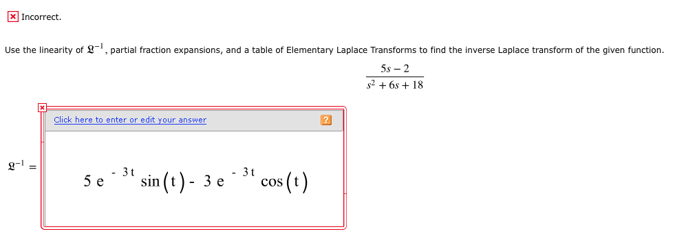 Solved Chapter 5, Section 5.3, Question 12 Use the linearity | Chegg.com