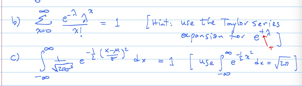 Solved Sigmainfinityx 0 E Lambda Lambdaxx 1 