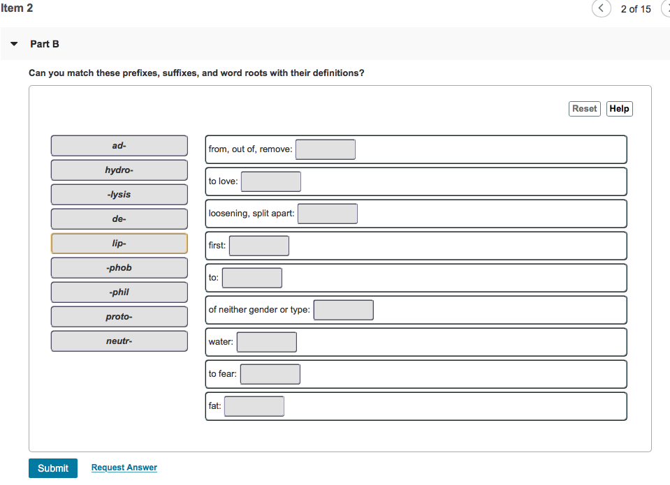 Solved Item 2 2 of 15 Part B Can you match these prefixes, | Chegg.com