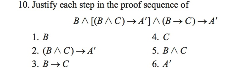 Solved Justify each step in the proof sequence of B [(B | Chegg.com