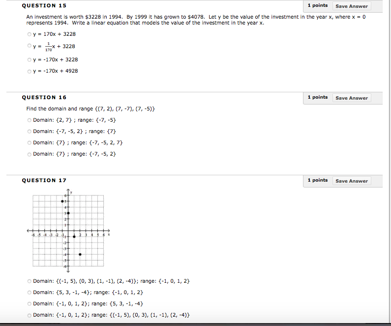 Solved QUESTION 1 Plot the ordered pair on a rectangular | Chegg.com