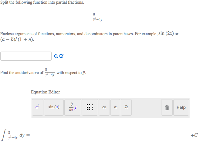 Solved Split the following function into partial fractions | Chegg.com