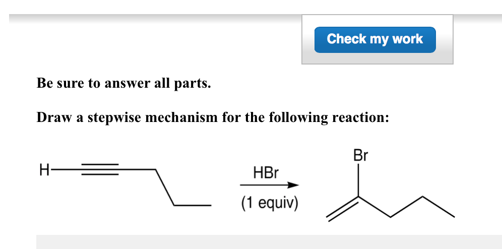 Solved Draw a stepwise mechanism for the following reaction: | Chegg.com