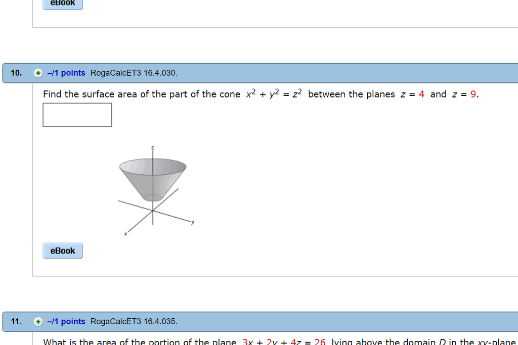 Solved Find the surface area of the part of the cone x^2 + | Chegg.com