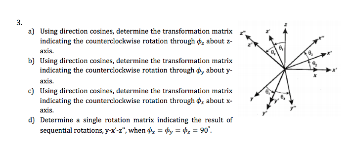 Solved 3. a) Using direction cosines, determine the | Chegg.com