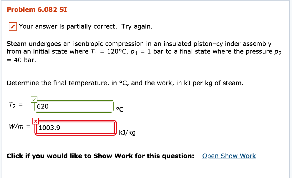 Solved Problem 6 082 Si Your Answer Is Partially Correct