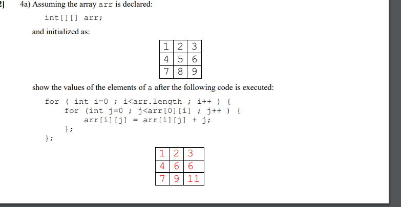 Solved 4a Assuming The Array Arr Is Declared Int L Arr 4184