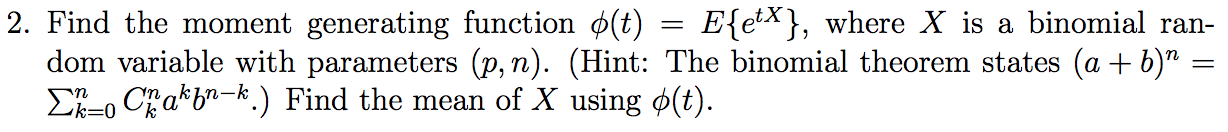 Solved Probability and Statistics, Binomial random variable, | Chegg.com