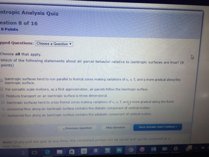 Solved Which of the following statements about air parcel | Chegg.com