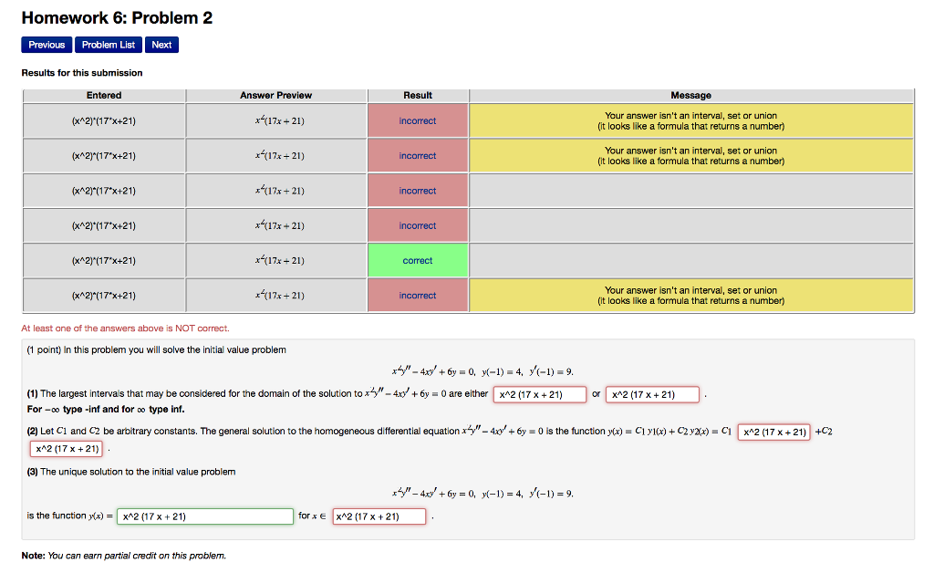 Solved Homework 6: Problem 2 Previous Problem List Next | Chegg.com Solved Homework 6: Problem 2 Previous Problem List Next | Chegg.com