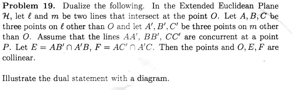 Solved Dualize the following. In the Extended Euclidean | Chegg.com