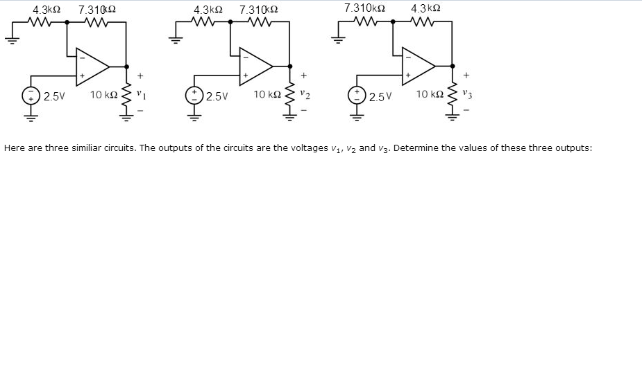Solved Here are three similiar circuits. The outputs of | Chegg.com