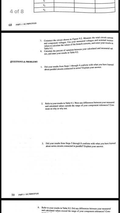 Solved Exercise 9 Series-Parallel Circuits After completing | Chegg.com