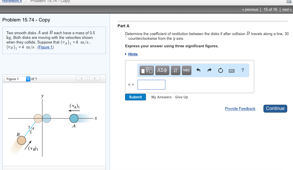 Solved « previous| 15 of 16 next >» Problem 15.74- Copy Part | Chegg.com