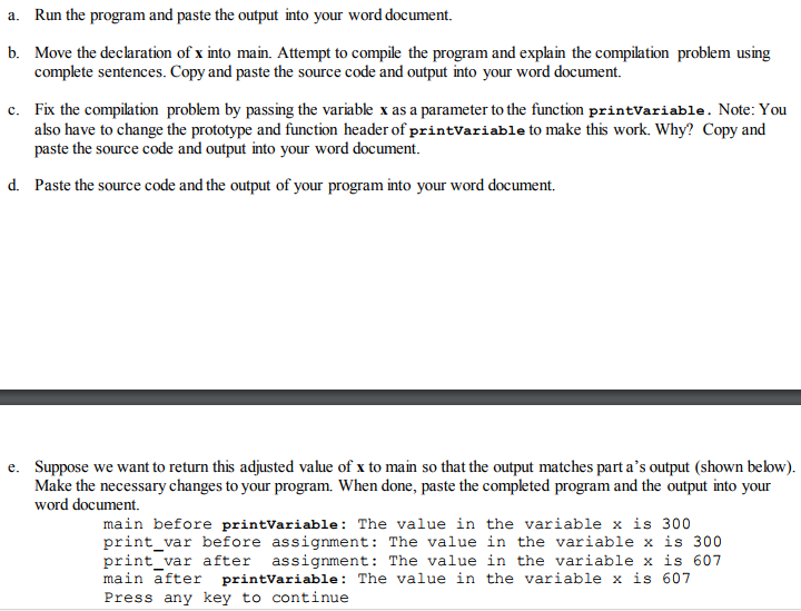 Solved: #include Using Namespace Std; Int X; // A Global V... | Chegg.com