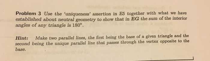 Solved Geometry Question | Chegg.com