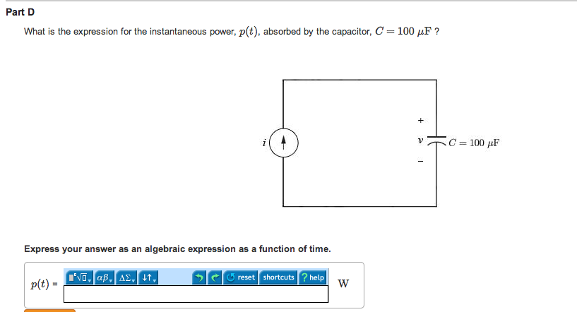 Solved Part A For the following circuit, the DC source has | Chegg.com
