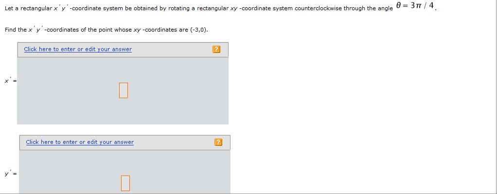 Solved Let a rectangular x' y' -coordinate system be | Chegg.com