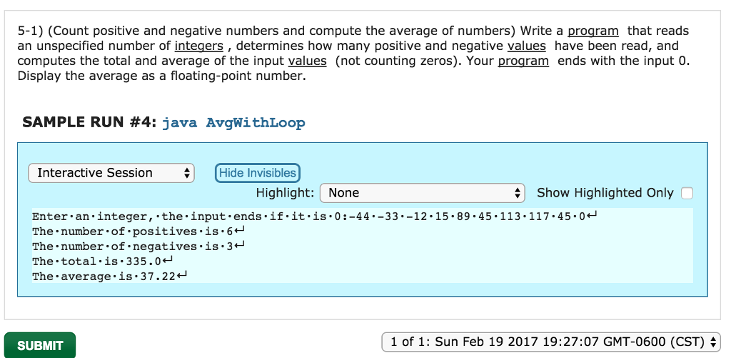 Solved Write A Program That Reads An Unspecified Number Of