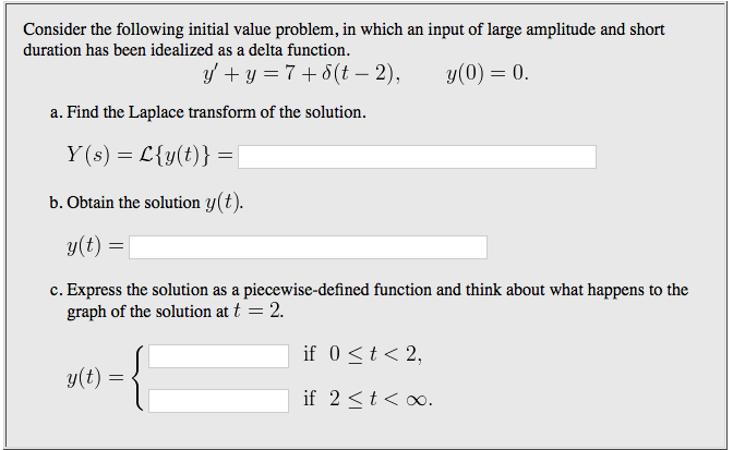 Solved Consider the following initial value problem, in | Chegg.com