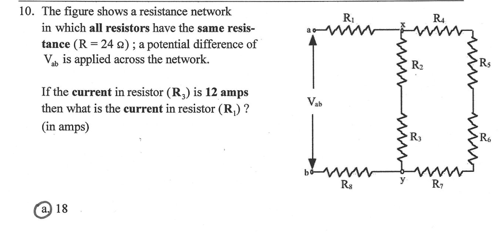 Solved The figure shows a resistance network in which all | Chegg.com