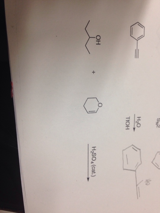 Solved SN2 OH H20 TfOH H2SO4 (cat.) | Chegg.com