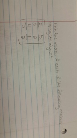 Solved Find the inverse of each of the following matrices | Chegg.com