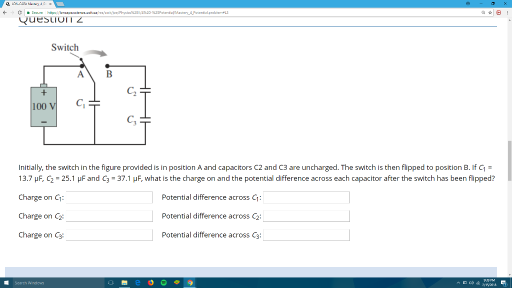 Solved ON-CAPA Mty4P x cli Seoure https://loncaoa | Chegg.com