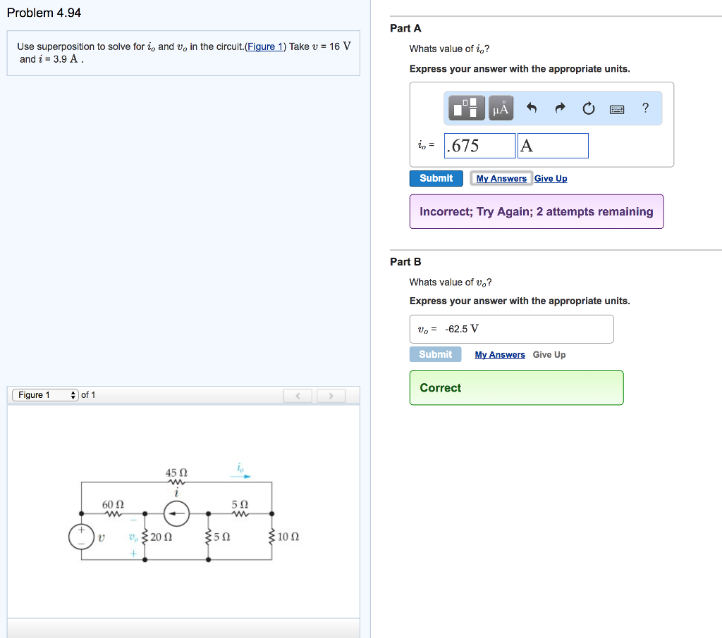 Solved Problem 4 94 Part A Use Superposition To Solve For To