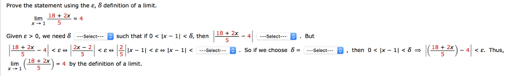 Solved Prove the statement using the epsilon, delta | Chegg.com