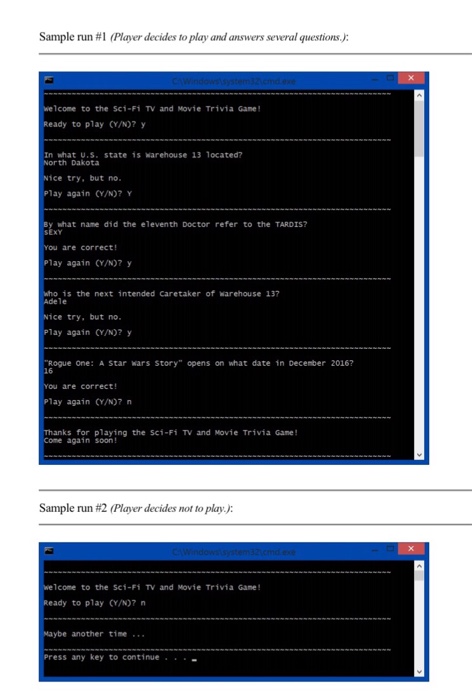 Solved Write a C++ program that implements a simple TV/movie | Chegg.com