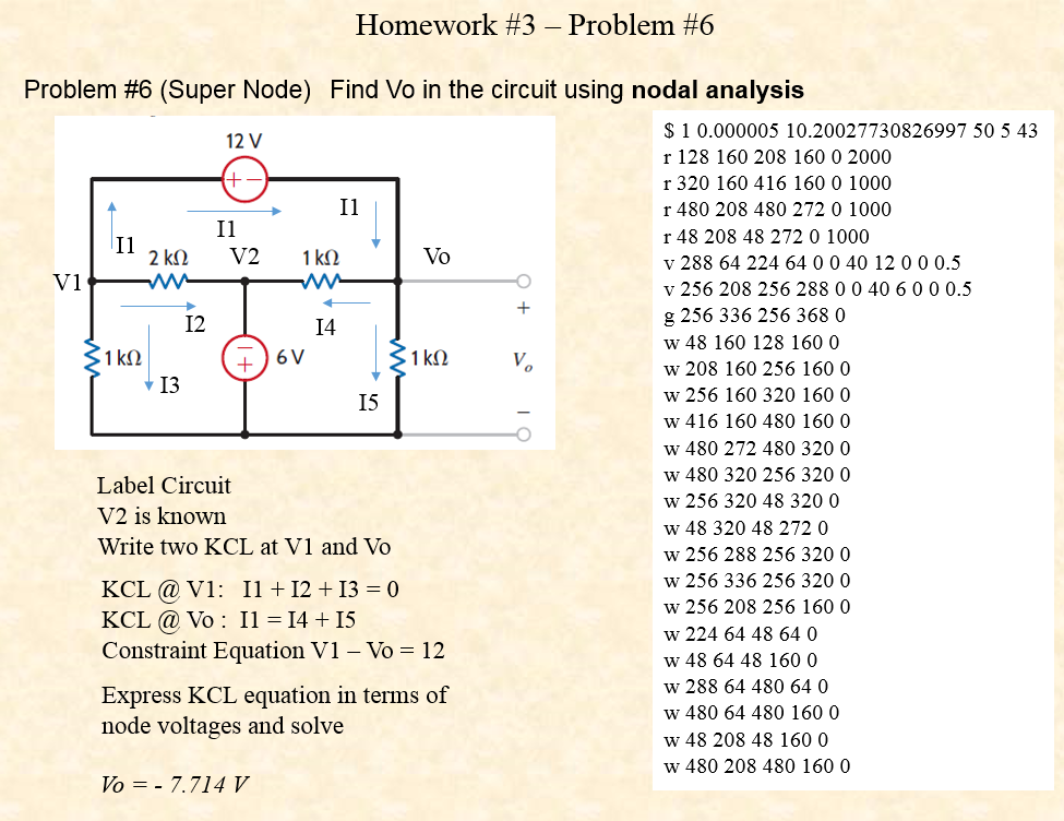 Solved Homework #3-Problem #6 Problem #6 (Super Node) Find | Chegg.com