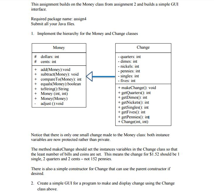 Solved Make a GUI and build on the previous assign.Need this | Chegg.com