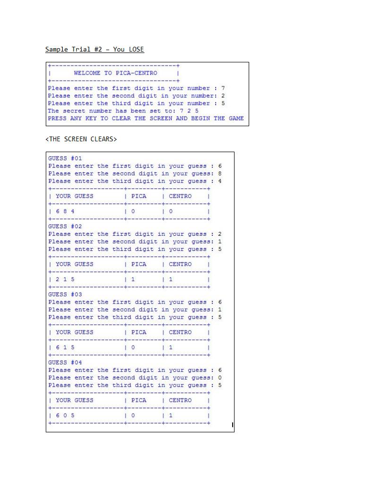 Solved Python Programming – Programming Project Pica | Chegg.com