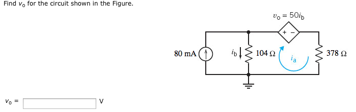 Find v0 for the circuit shown in the figure. | Chegg.com