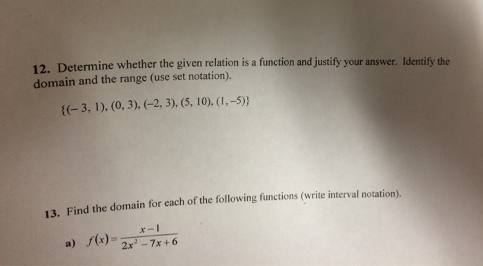 Solved Determine whether the given relation is a function | Chegg.com