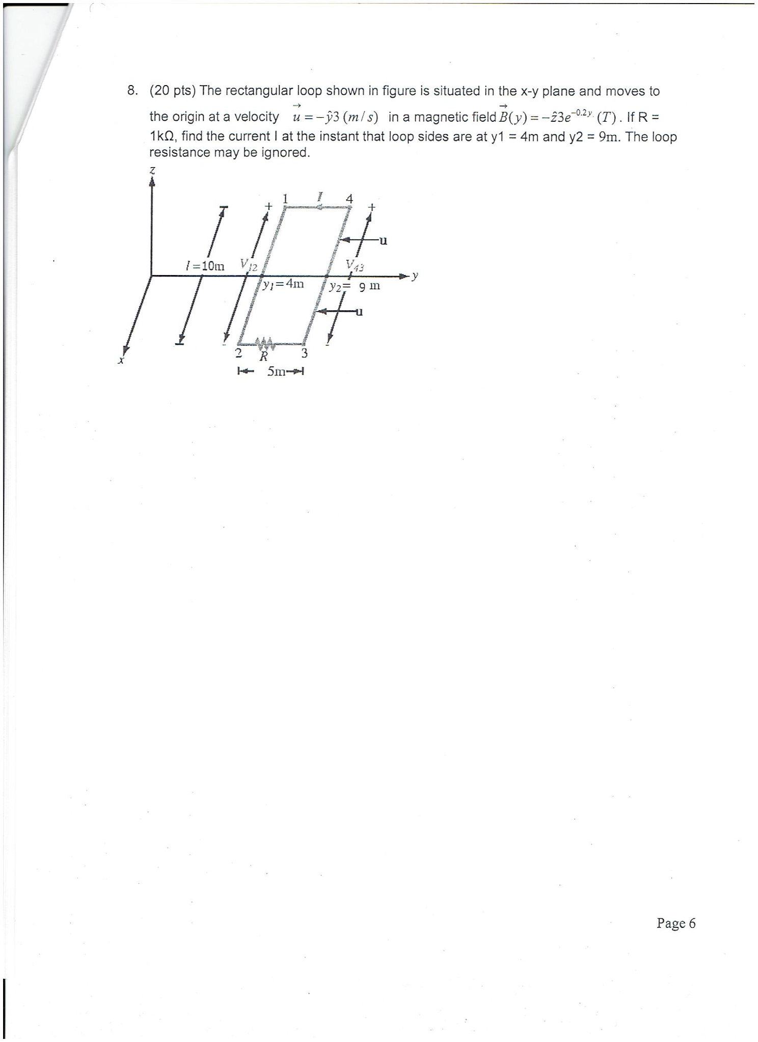 Solved The rectangular loop shown in figure is situated in | Chegg.com