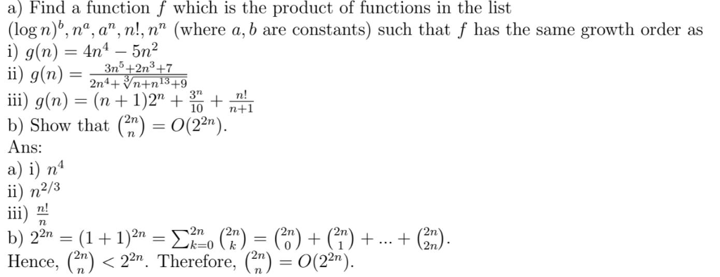 Solved a) Find a function f which is the product of | Chegg.com