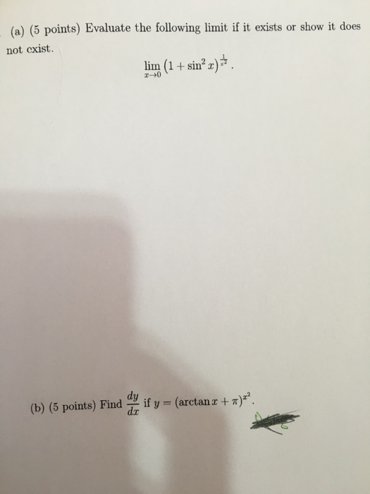 Solved Evaluate the following limit if it exists or not | Chegg.com