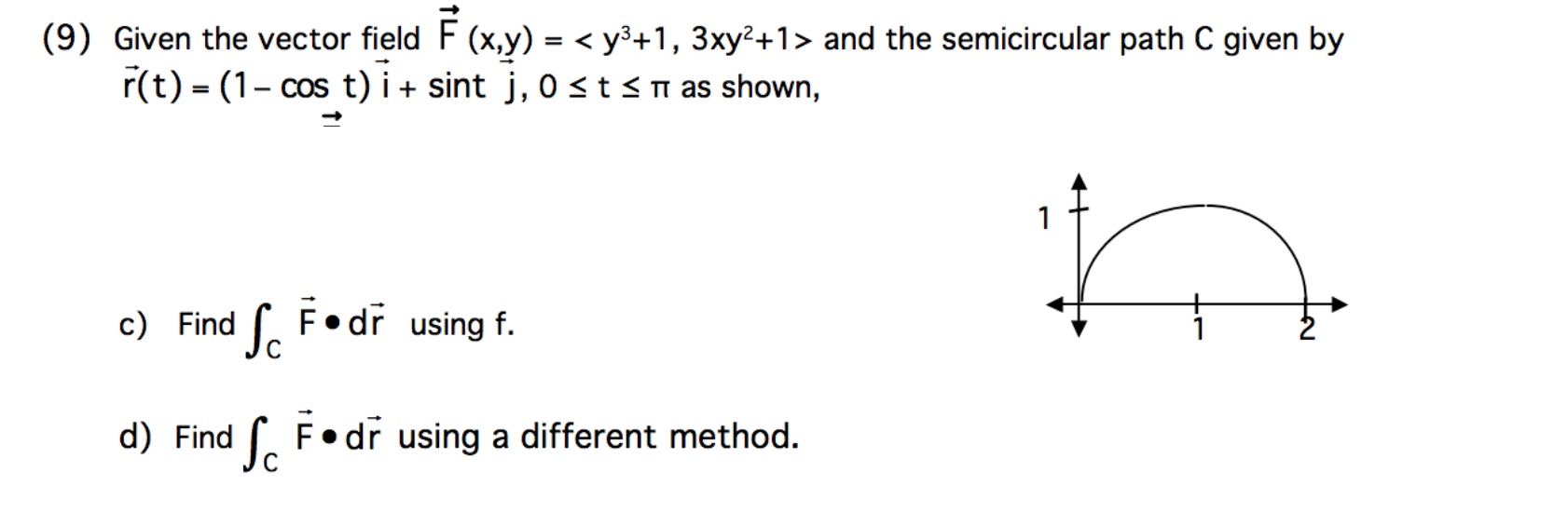 Solved Given the vector field F^rightarrow (?, y)