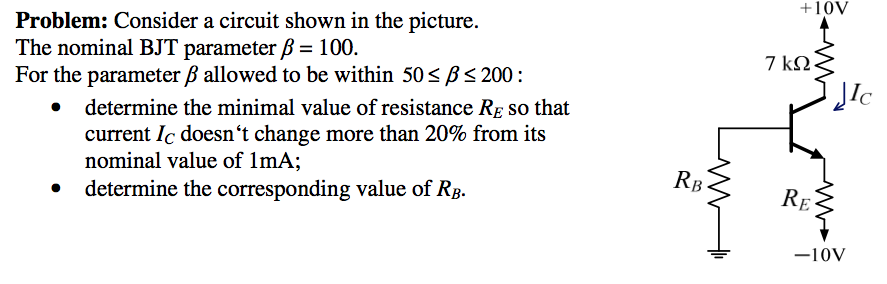 Solved Problem: Consider a circuit shown in the picture. | Chegg.com