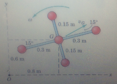 Solved Each of the five connected particles has a mass of | Chegg.com