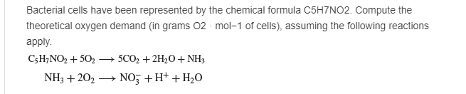 Solved Bacterial cells have been represented by the chemical | Chegg.com