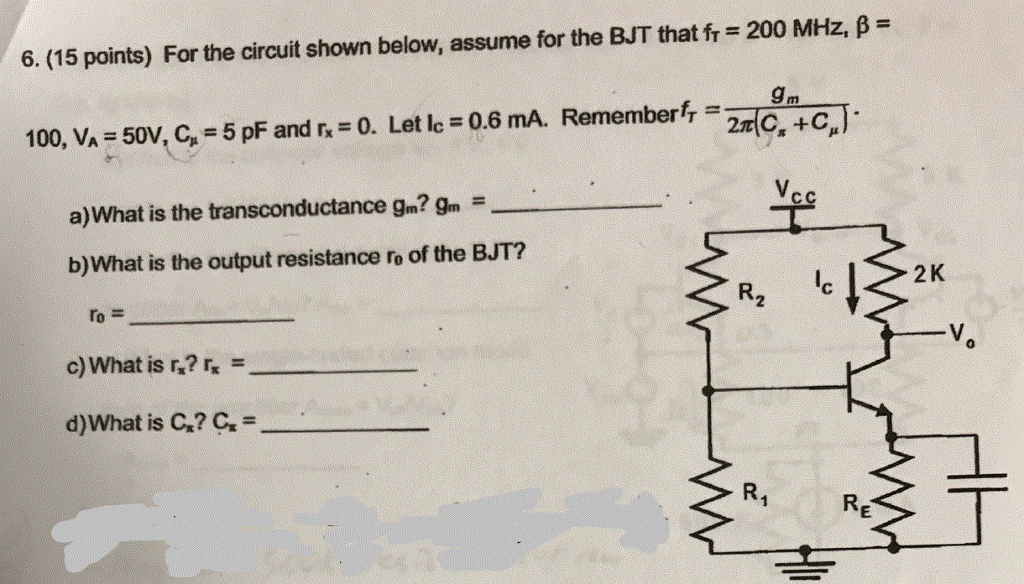 Solved 6 15 Points For The Circuit Shown Below Assume Chegg solved-6-15-points-for-the-circuit-shown-below-assume-chegg
