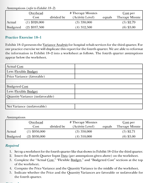 Solved CHAPTER 18 ExAple 18A: Variance Analysis Our variance | Chegg.com